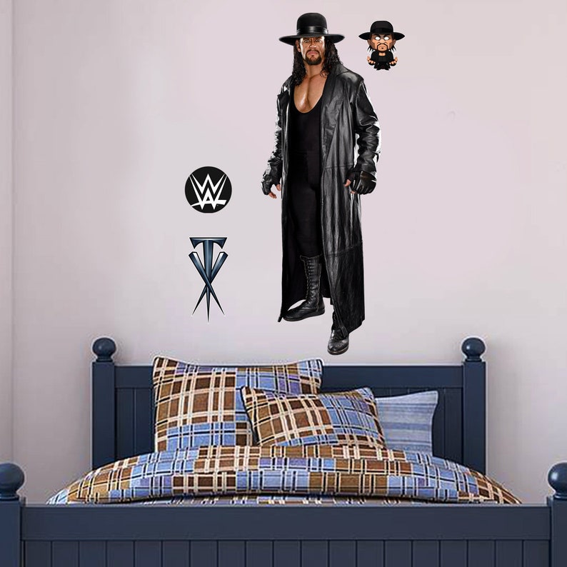 WWE - Undertaker Wrestler Decal 47 + Bonus Wall Sticker Set - Etsy