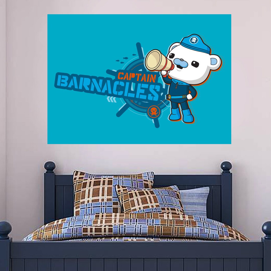 Official Octonauts Captain Barnacles Bear Wall Sticker Mural - Vinyl ...