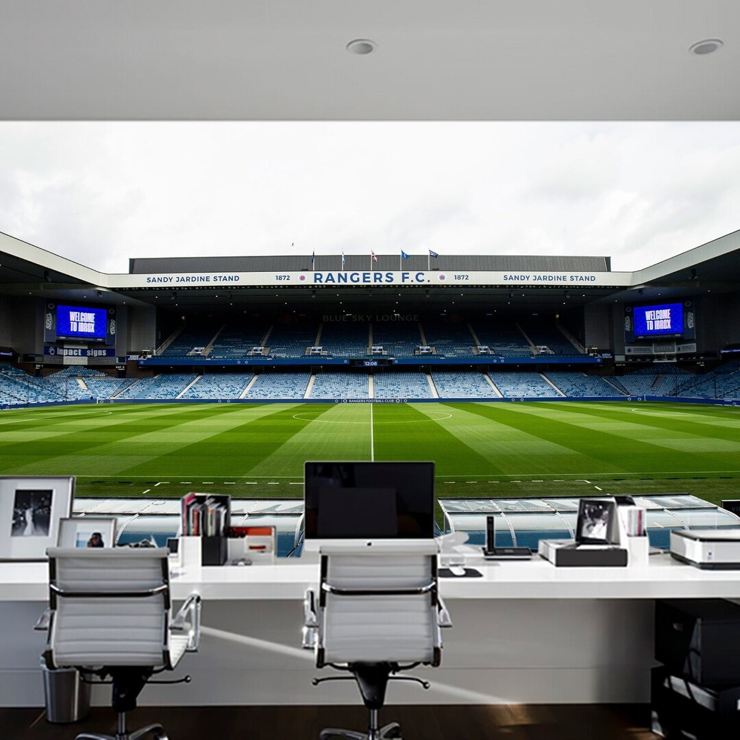 Rangers Football Club Sandy Jardine Stand Stadium Full Wall Mural ...