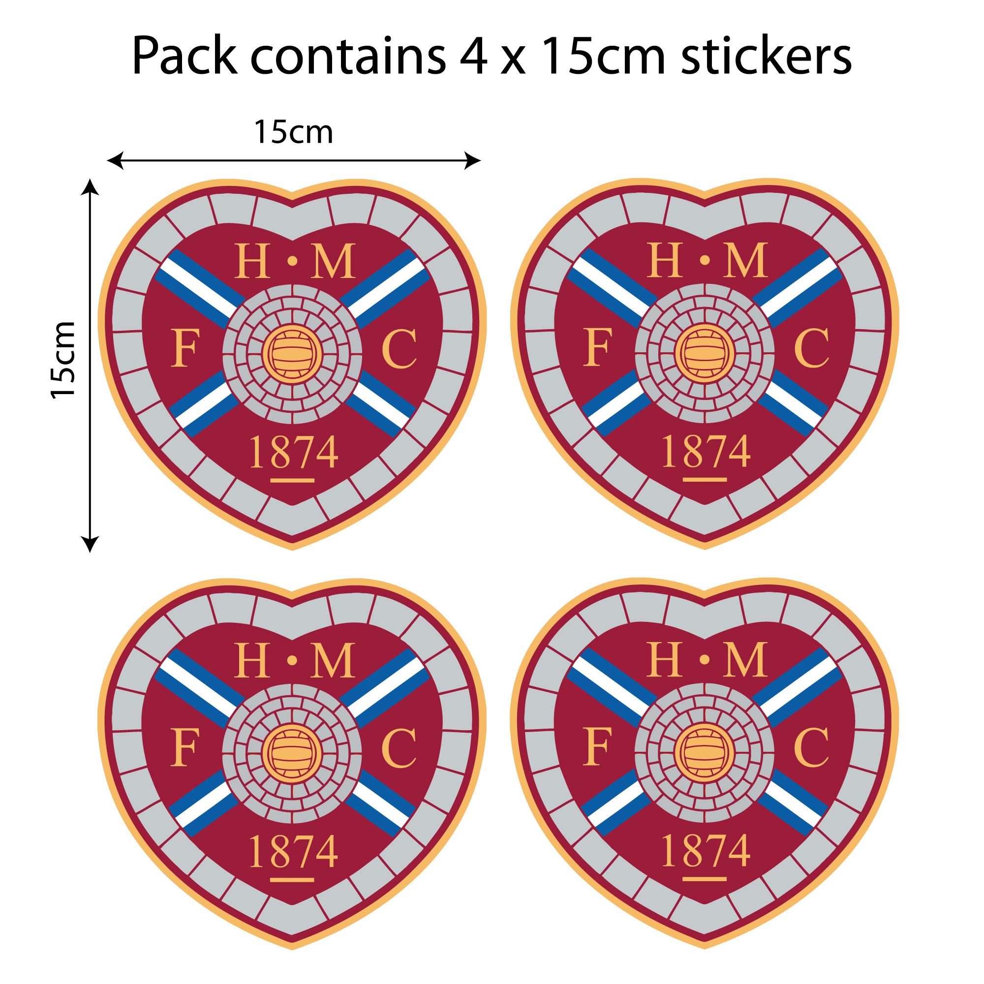 Hearts Football Club - Car Sticker Pack - Etsy