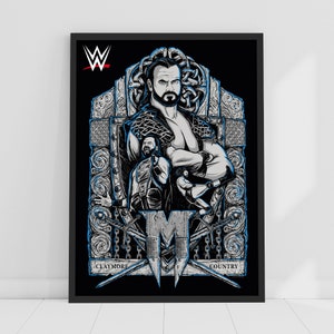 WWE Print - Drew Mcintyre Graphic Poster Wrestling Wall Art - Etsy