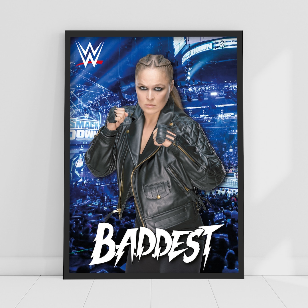 WWE Print - Ronda Rousey Crowd Poster Wrestling Wall Art - Etsy