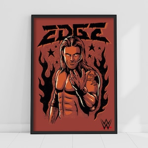 WWE Print - Edge Graphic Poster Wrestling Wall Art - Etsy