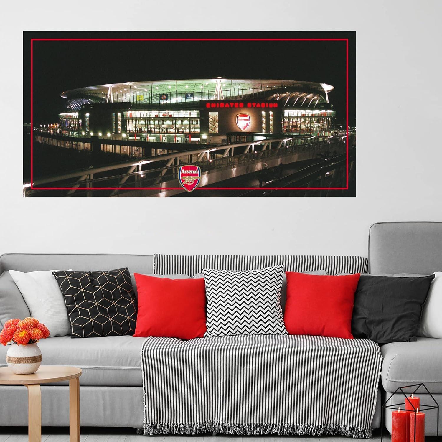 Arsenal Football Club - Emirates Stadium Outside View Mural - Etsy