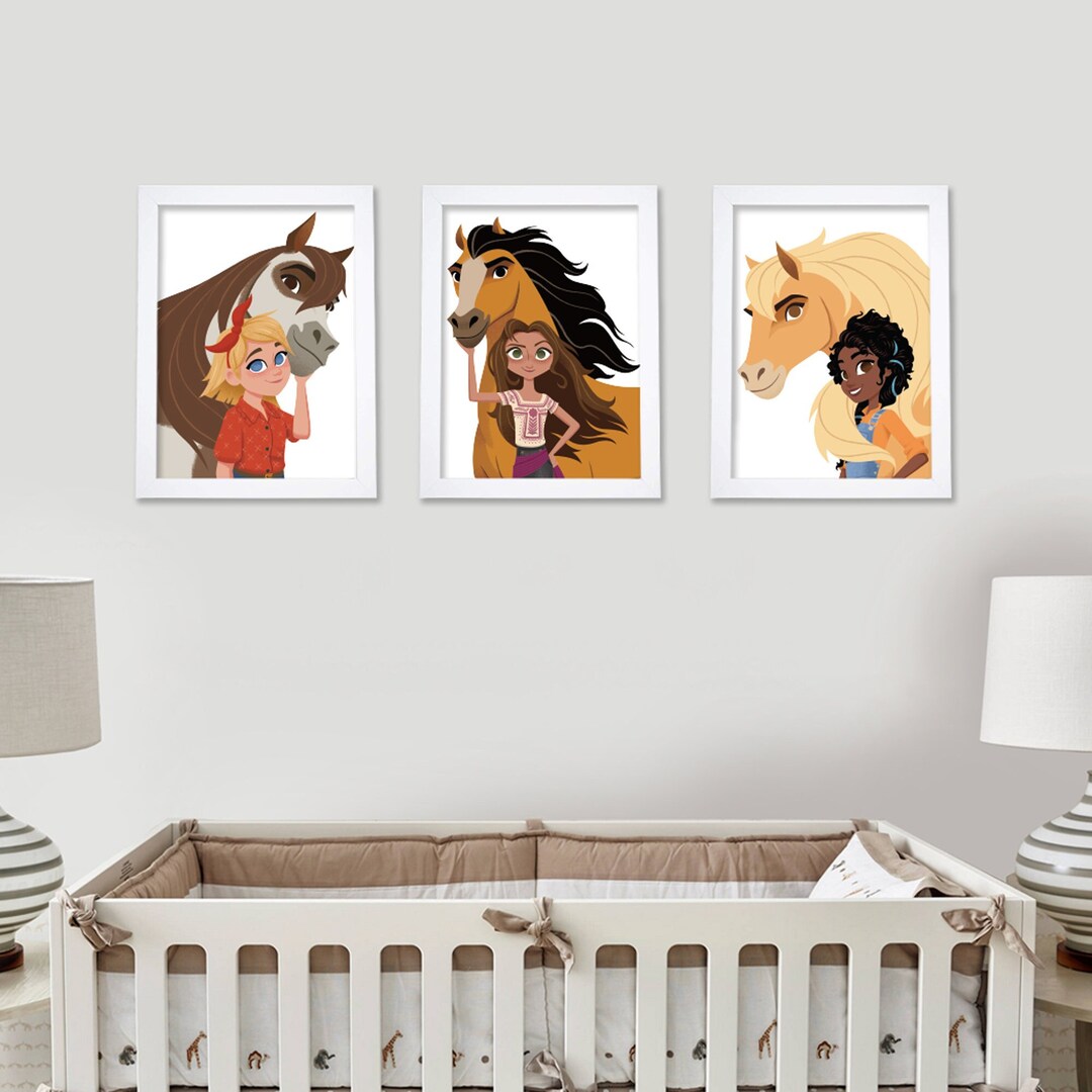 Spirit Untamed Prints - Character Pairs Set of 3 Prints Kids Wall Art ...