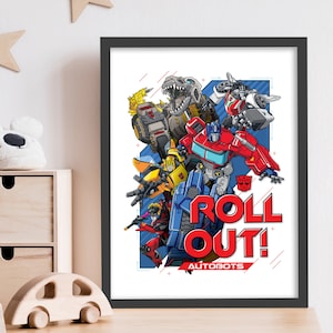 Transformers Print - Transformers Autobots Roll Out Wall Art Poster - Etsy