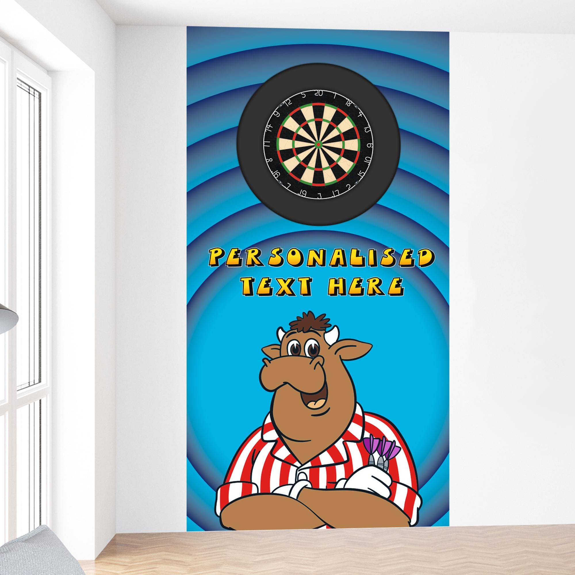 Bullseye Dart Board Backdrop - Bully Rings Personalised Wall Sticker - Etsy