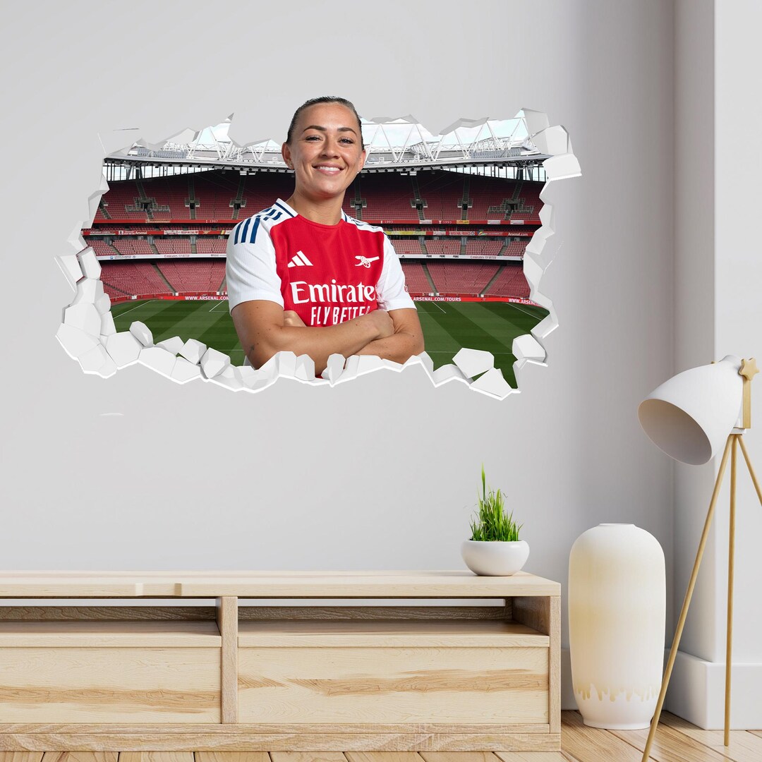 Arsenal FC Mccabe 24/25 Broken Wall Sticker AFC Decal Set - Etsy