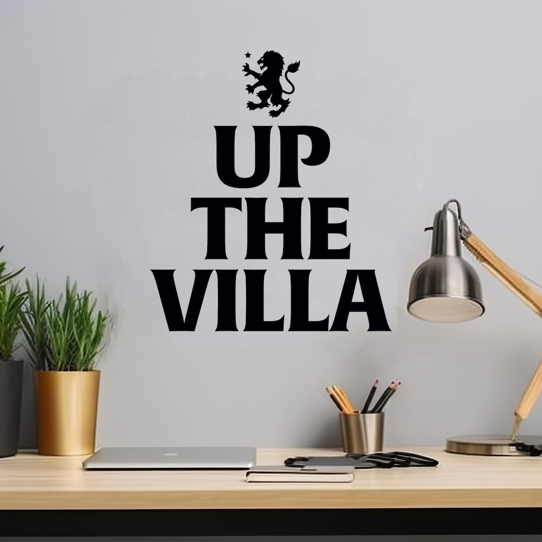 Aston Villa Football Club up the Villa Wall Sticker - Etsy