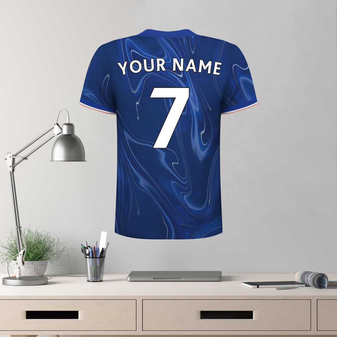Chelsea Football Club - 24/25 Personalised Shirt Name & Number Wall ...