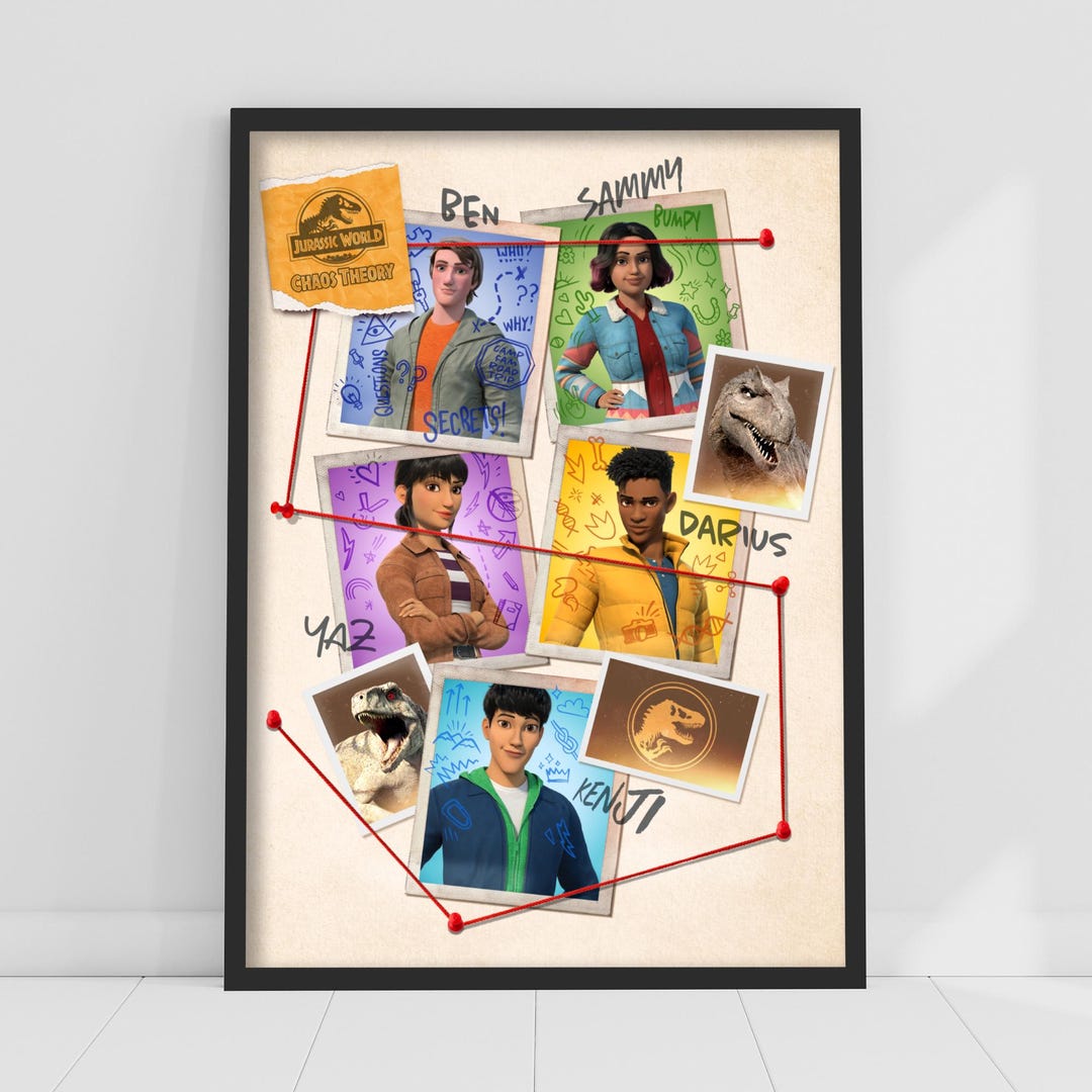 Jurassic Chaos Theory Print - Pinboard Poster Wall Art - Etsy