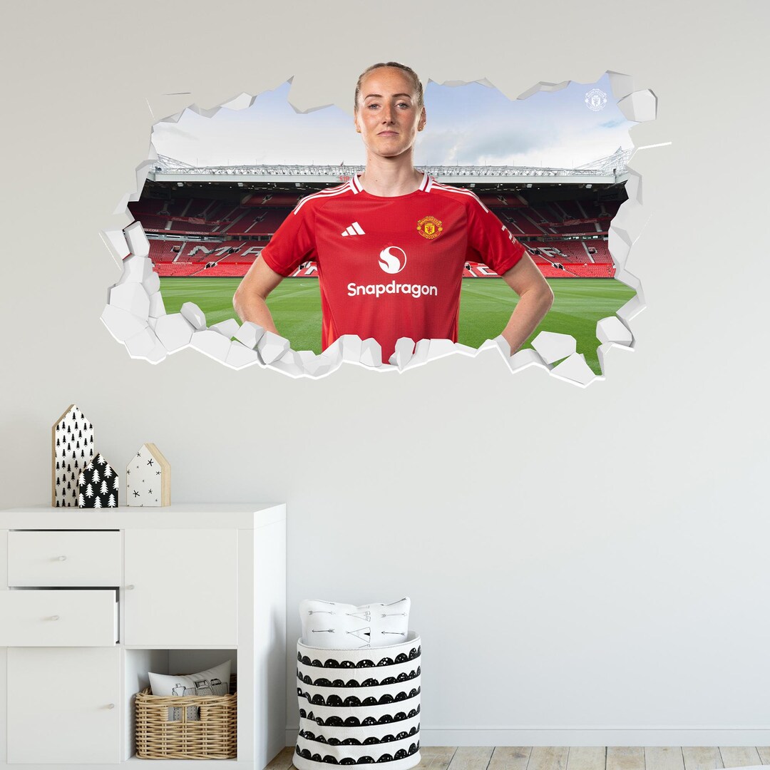 Manchester United FC Wall Sticker - Turner 24/25 Broken Wall - Etsy
