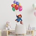 Paddington TV Wall Sticker - Bunch of Balloons Wall Decal Kids Art ...