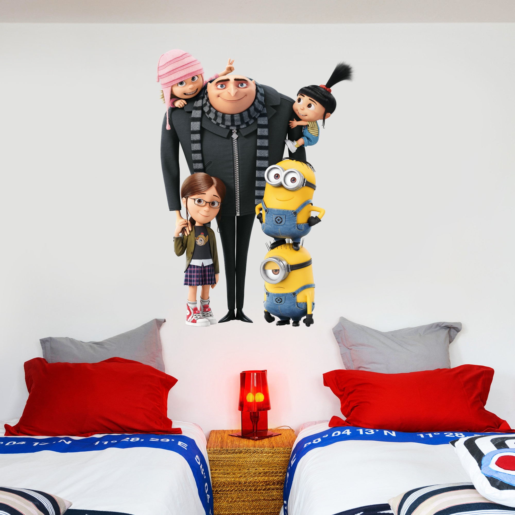 Despicable Me - Gru & Family Wall Sticker - Etsy