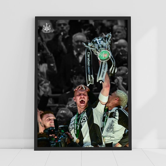 Man Utd Newcastle United EFL Cup Winners Poster – Sport Storiez Crystal ...