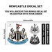 Newcastle United Football Club Crest Wall Sticker NUFC Decal - Etsy UK