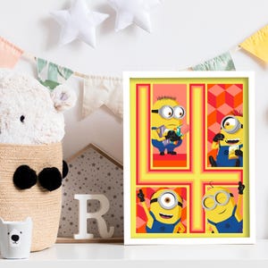 Despicable Me 4 Print - Yellow Minions Poster Art - Etsy