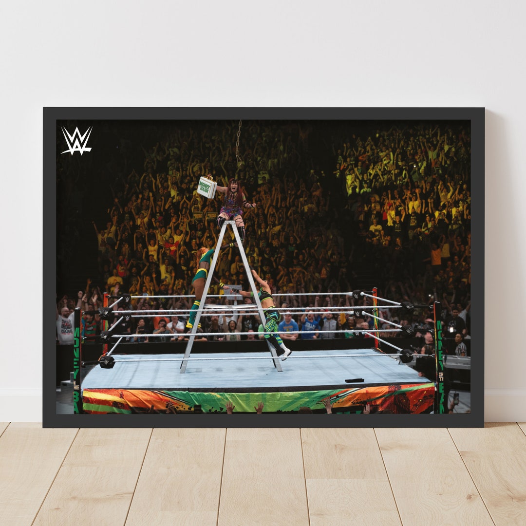 WWE Print - MITB Iyo Sky Win Poster Wrestling Wall Art - Etsy