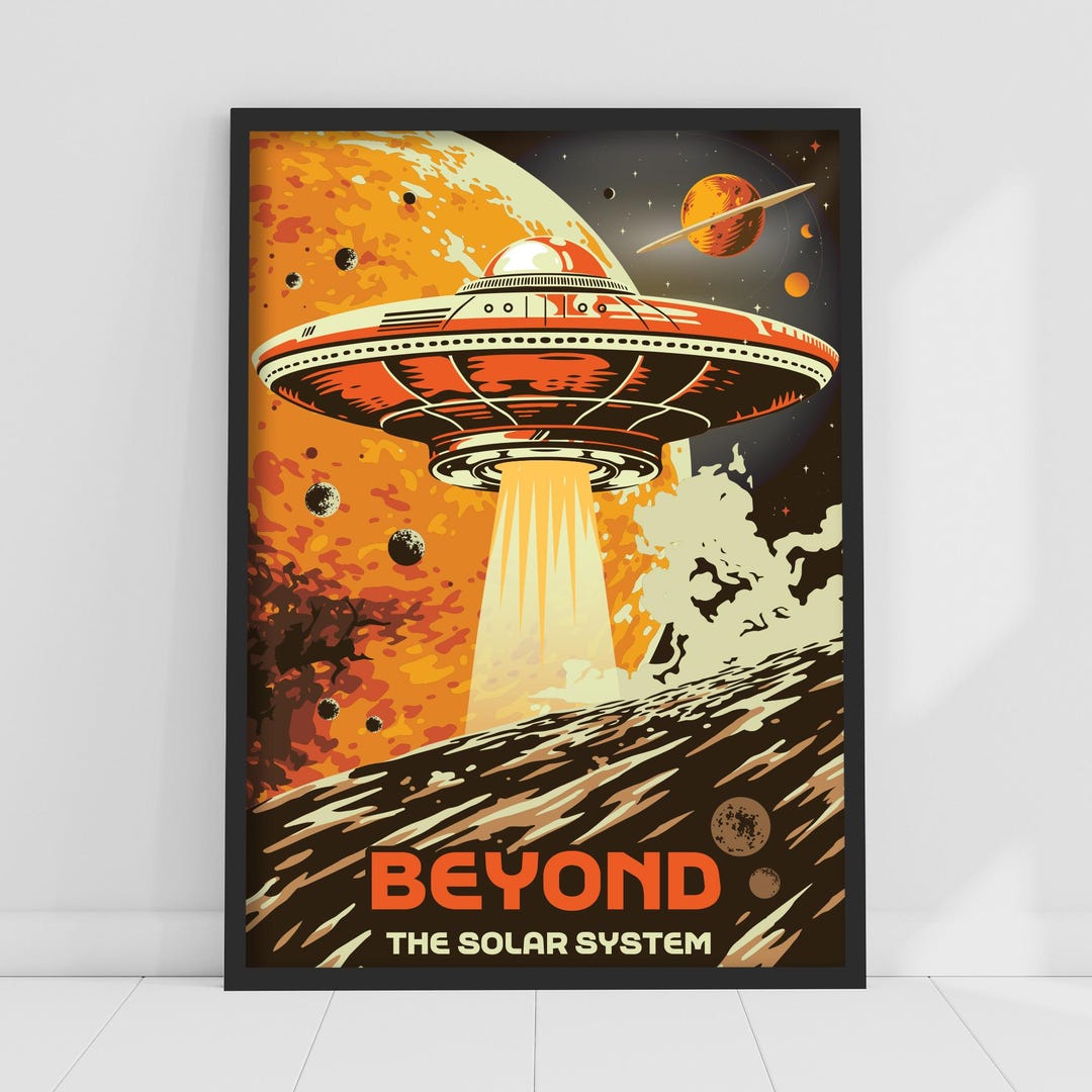 Space Wall Print - Beyond the Solar System Poster Wall Art - Etsy
