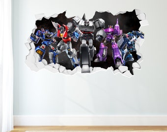 Transformers Bumblebee Wall Sticker Decal Art Vinyl Mural Kids - Etsy