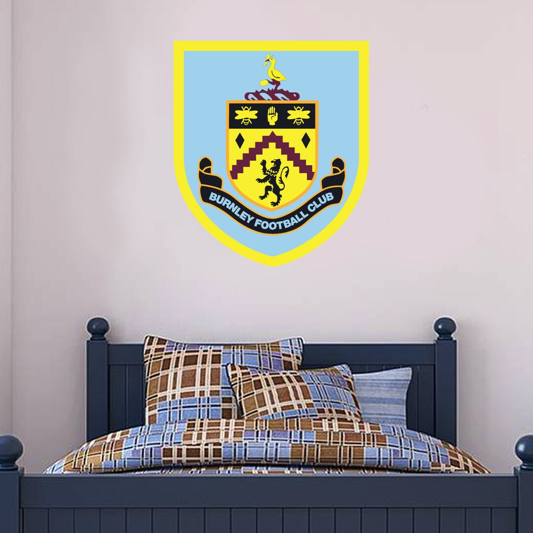 Burnley Football Club - Crest Wall Art - Etsy
