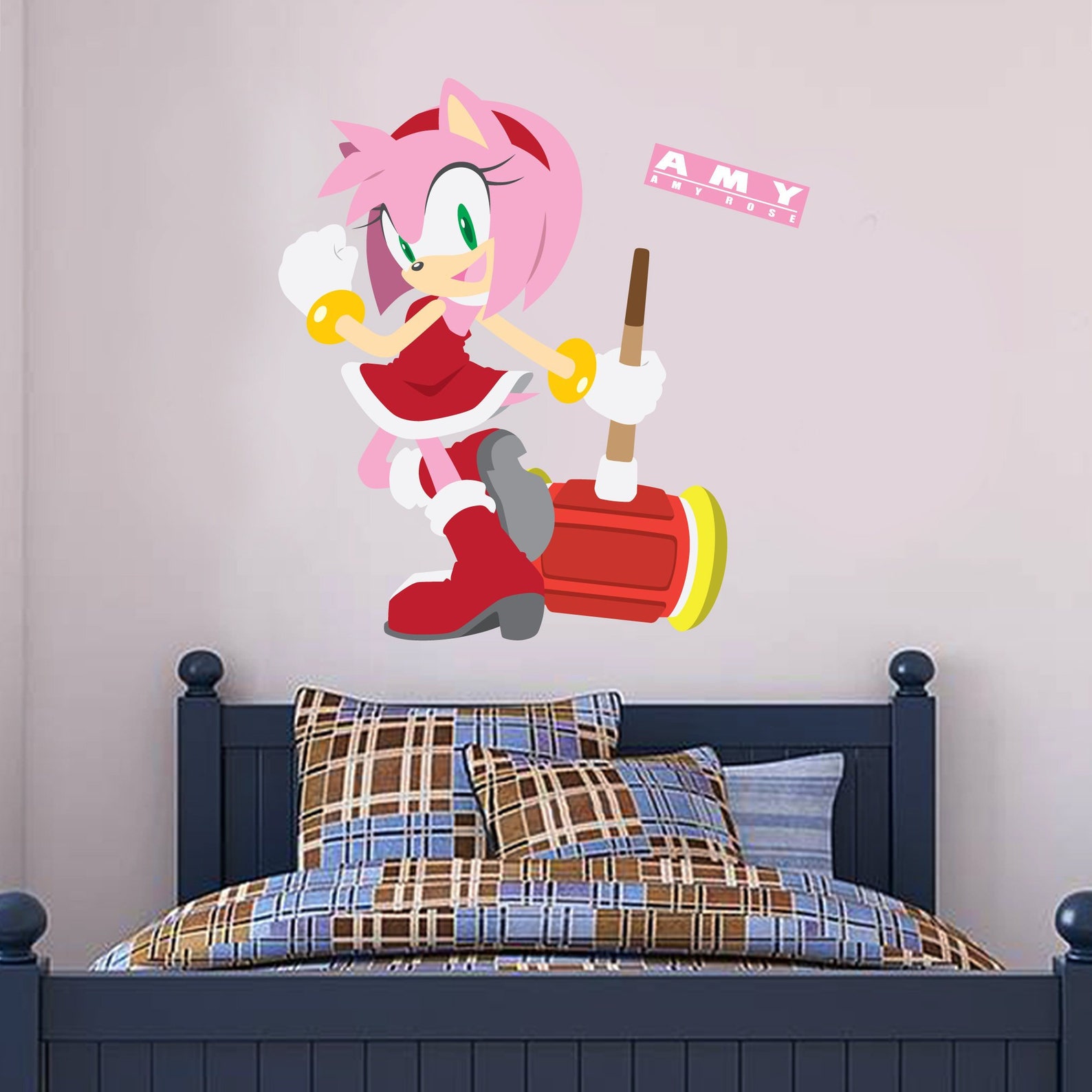 Sonic the Hedgehog Wall Sticker - Amy Rose - Etsy