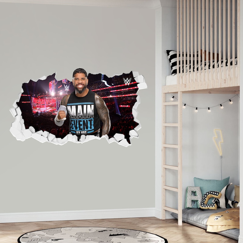 Wwe Wall Decal - Etsy
