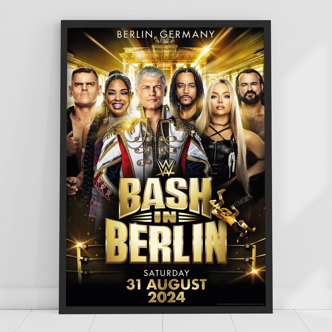 WWE Print - Bash in Berlin Group Poster Wrestling Wall Art - Etsy