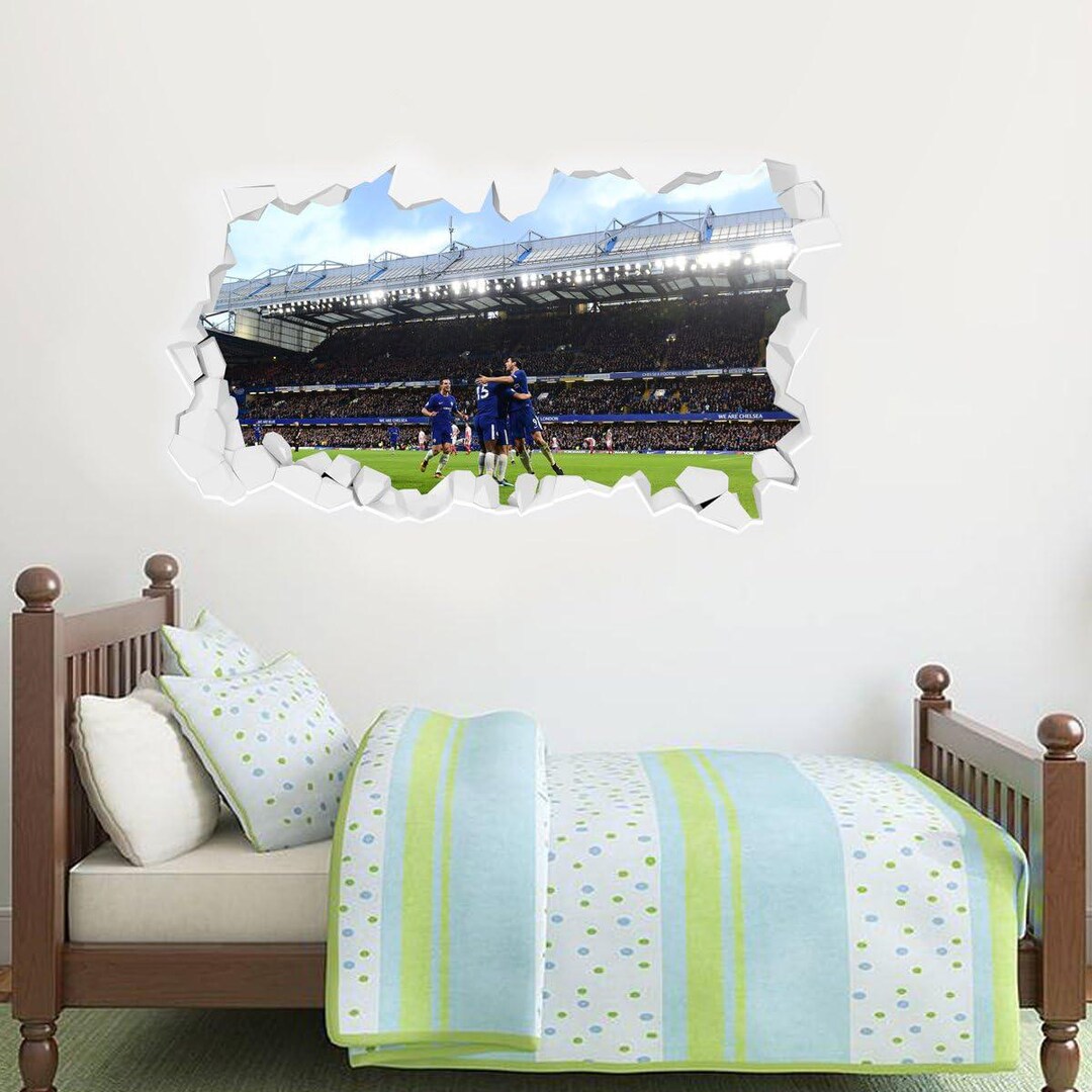 Chelsea Football Club - Broken Team Goal Celebration Wall Mural - Etsy