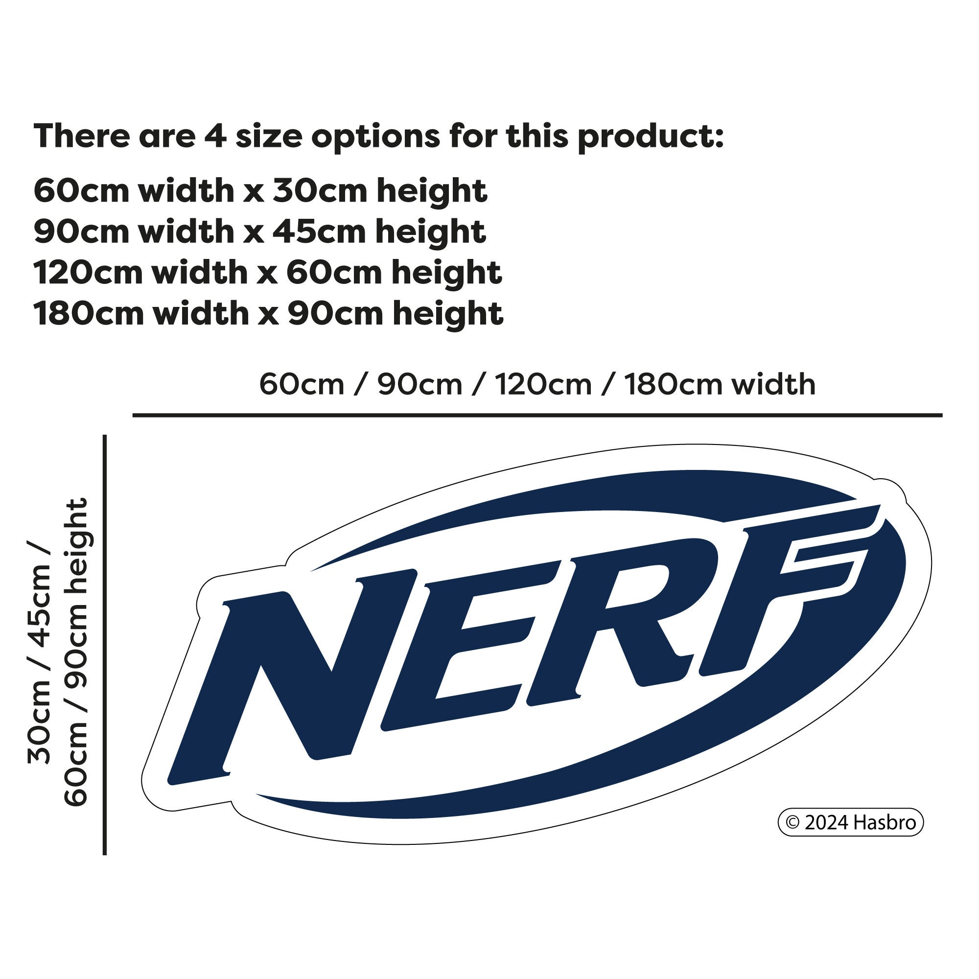 Nerf Wall Sticker - Blue Logo Decal Wall Art - Etsy