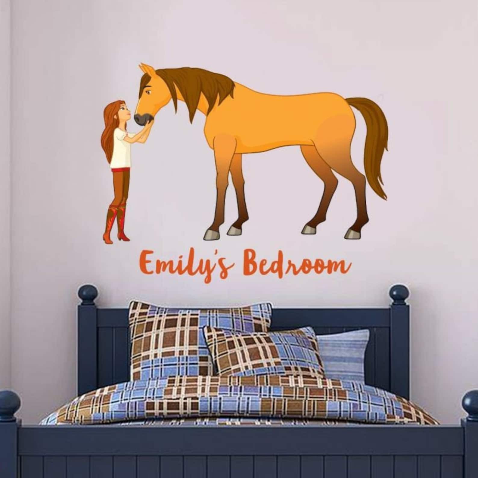 Spirit Riding Free - Lucky & Spirit Personalised Wall Sticker - Etsy
