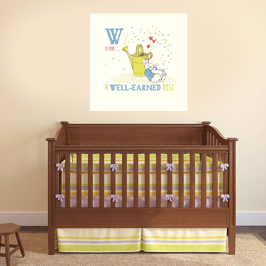 Official Peter Rabbit Well Earned Rest Wall Sticker Mural PB006 - Etsy
