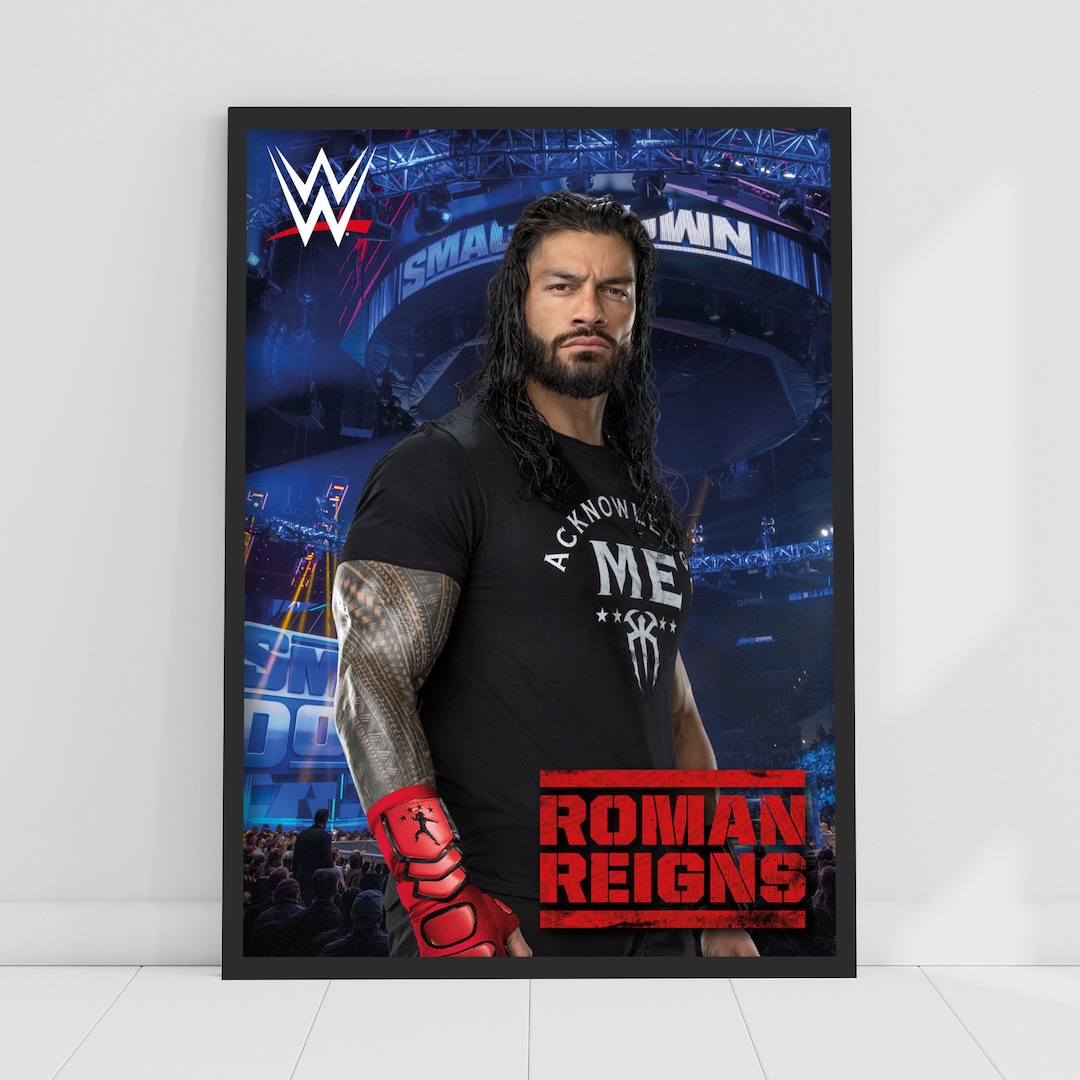 WWE Print - Roman Reigns Crowd Poster Wrestling Wall Art - Etsy