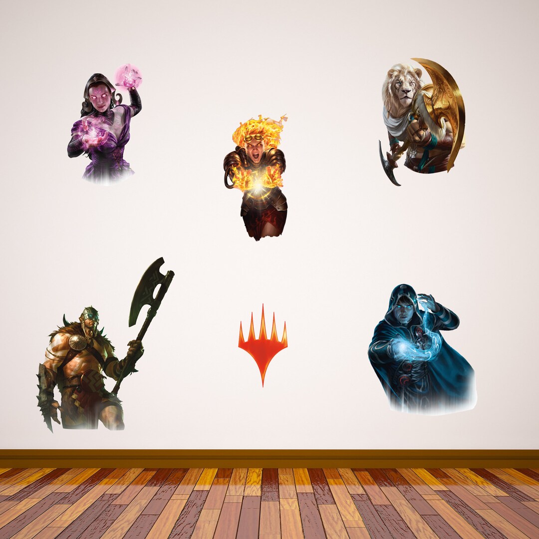 Magic: the Gathering Character Wall Sticker Set MTG Decals - Etsy