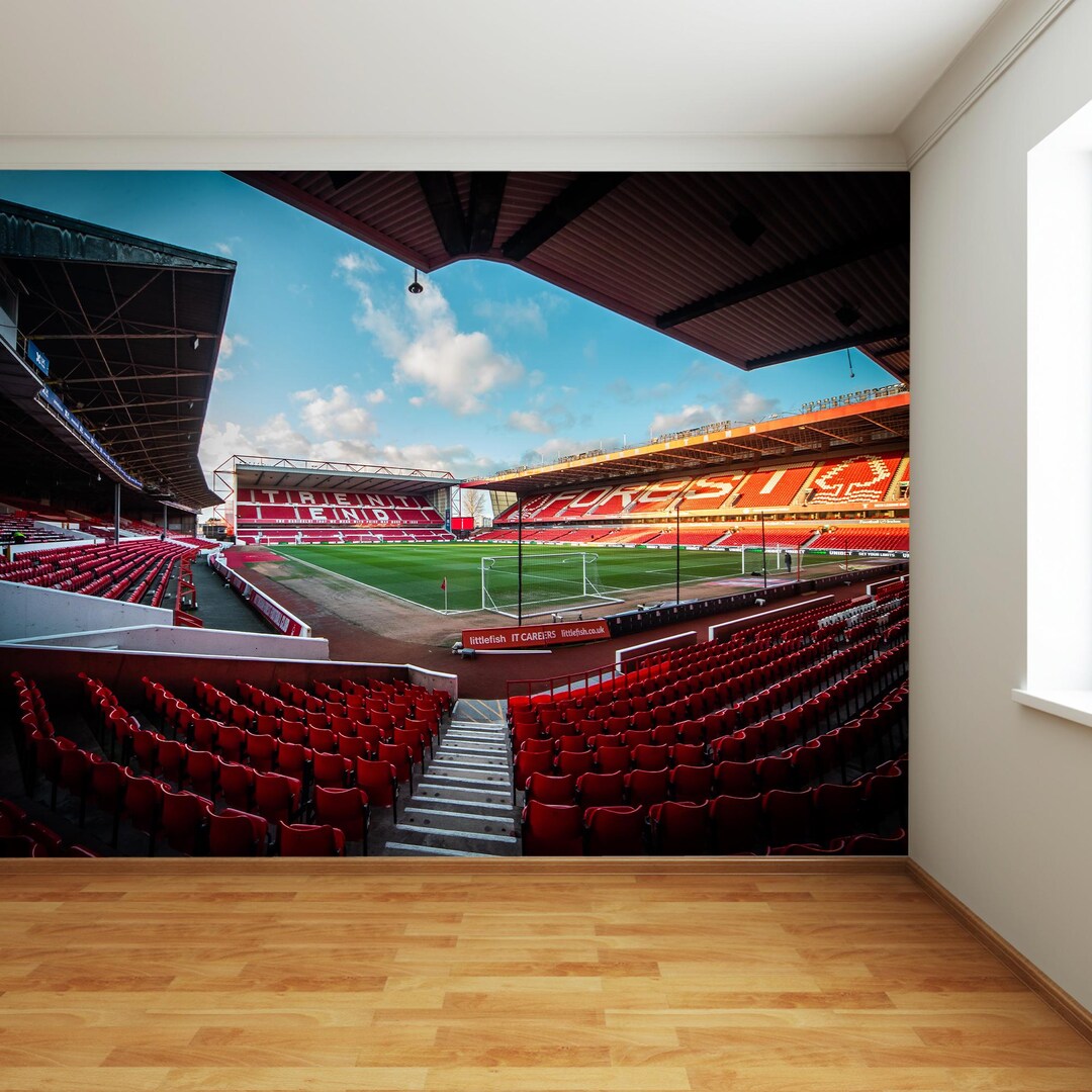 Nottingham Forest FC - Stadium Corner Image Full Wall Mural - Etsy