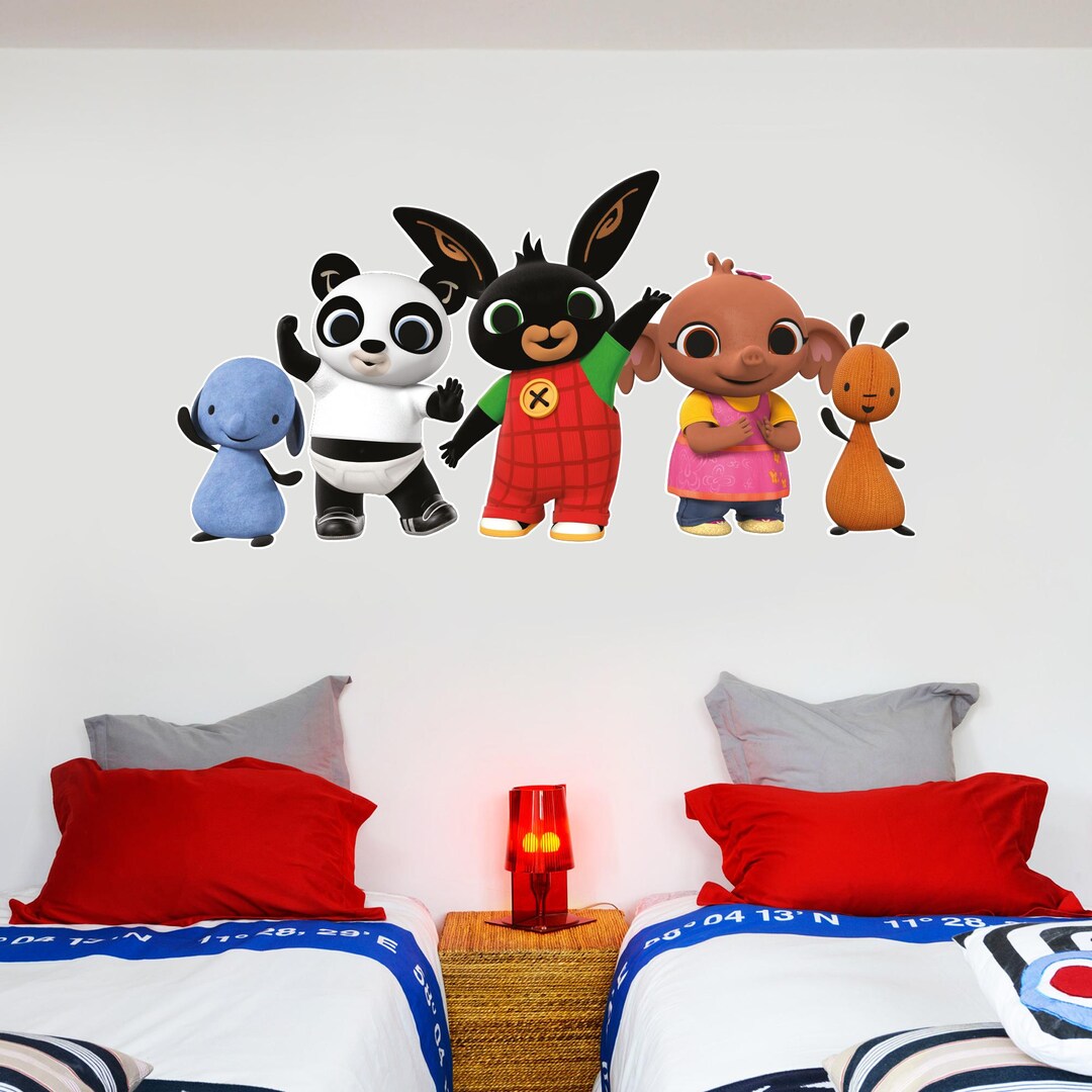 Bing Wall Sticker - Group Waving - Etsy