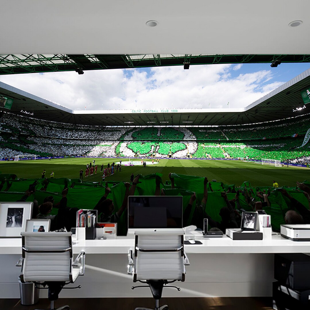Celtic FC Wall Mural - Inside Stadium Flag Day Full Wall Mural Football ...
