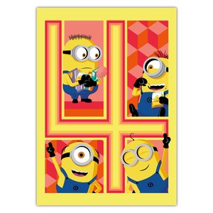 Despicable Me 4 Print - Yellow Minions Poster Art - Etsy