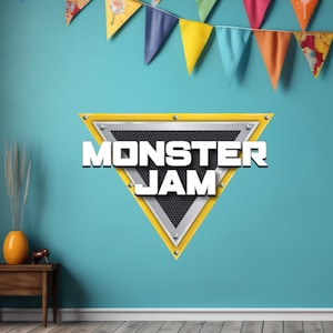 Monster Jam Wall Sticker - Logo Decal Wall Art - Etsy