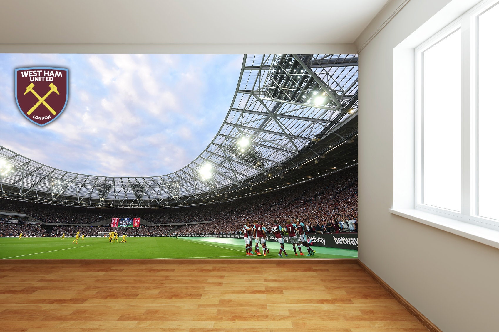 West Ham United FC London Stadium Full Wall Mural - Etsy