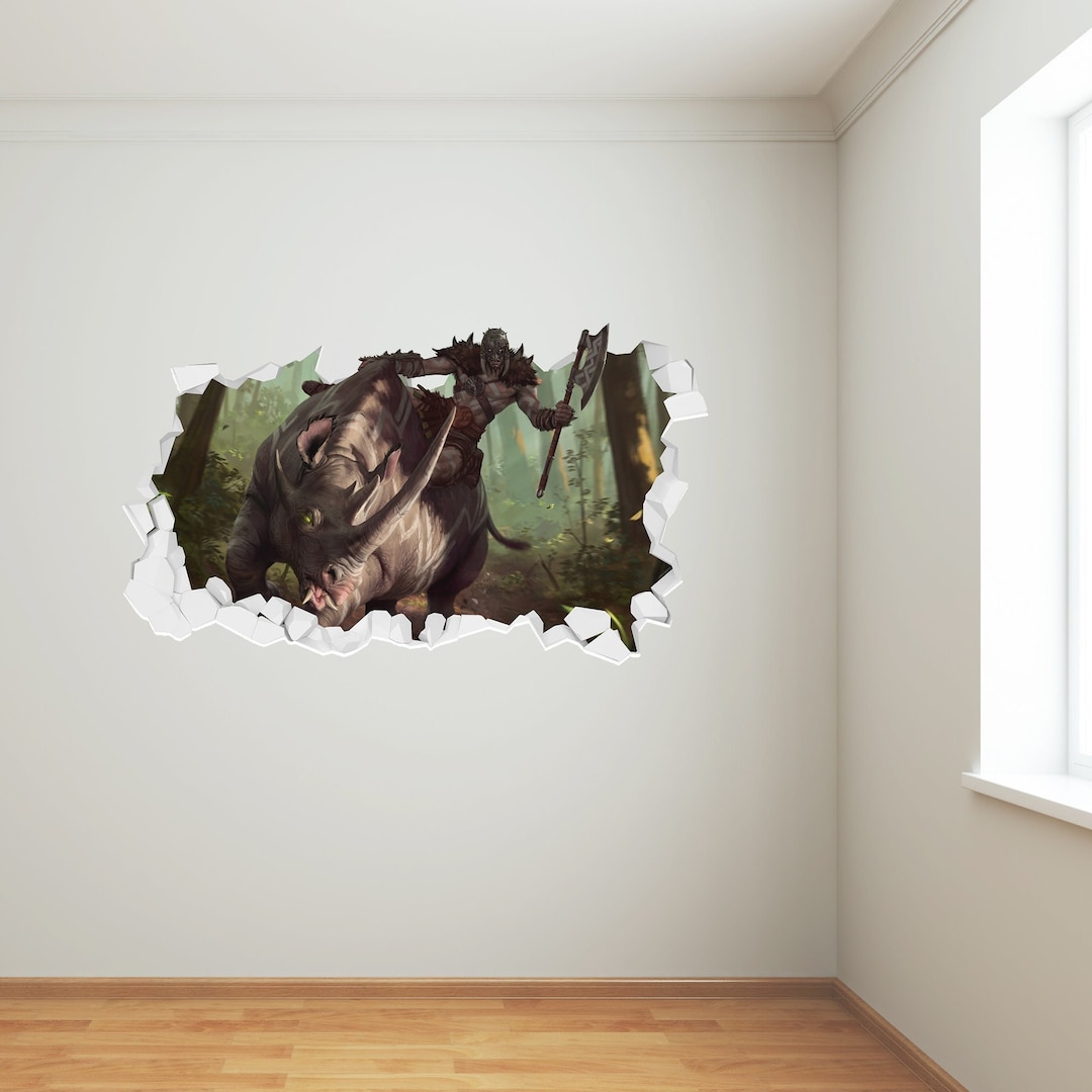 Magic: the Gathering Garruk Broken Wall Sticker MTG Decal - Etsy