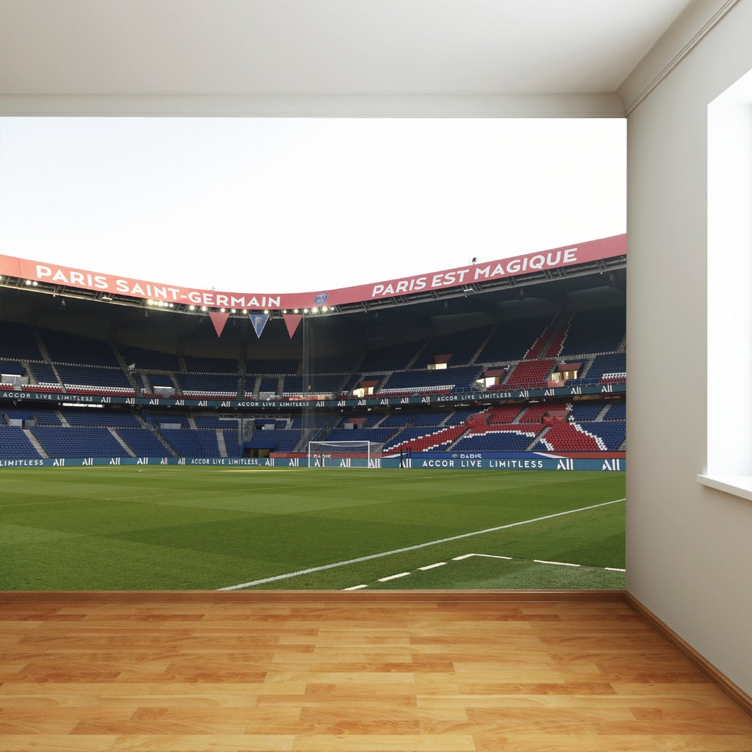Paris Saint-germain F.C. Full Wall Mural - Corner of Stadium - Etsy