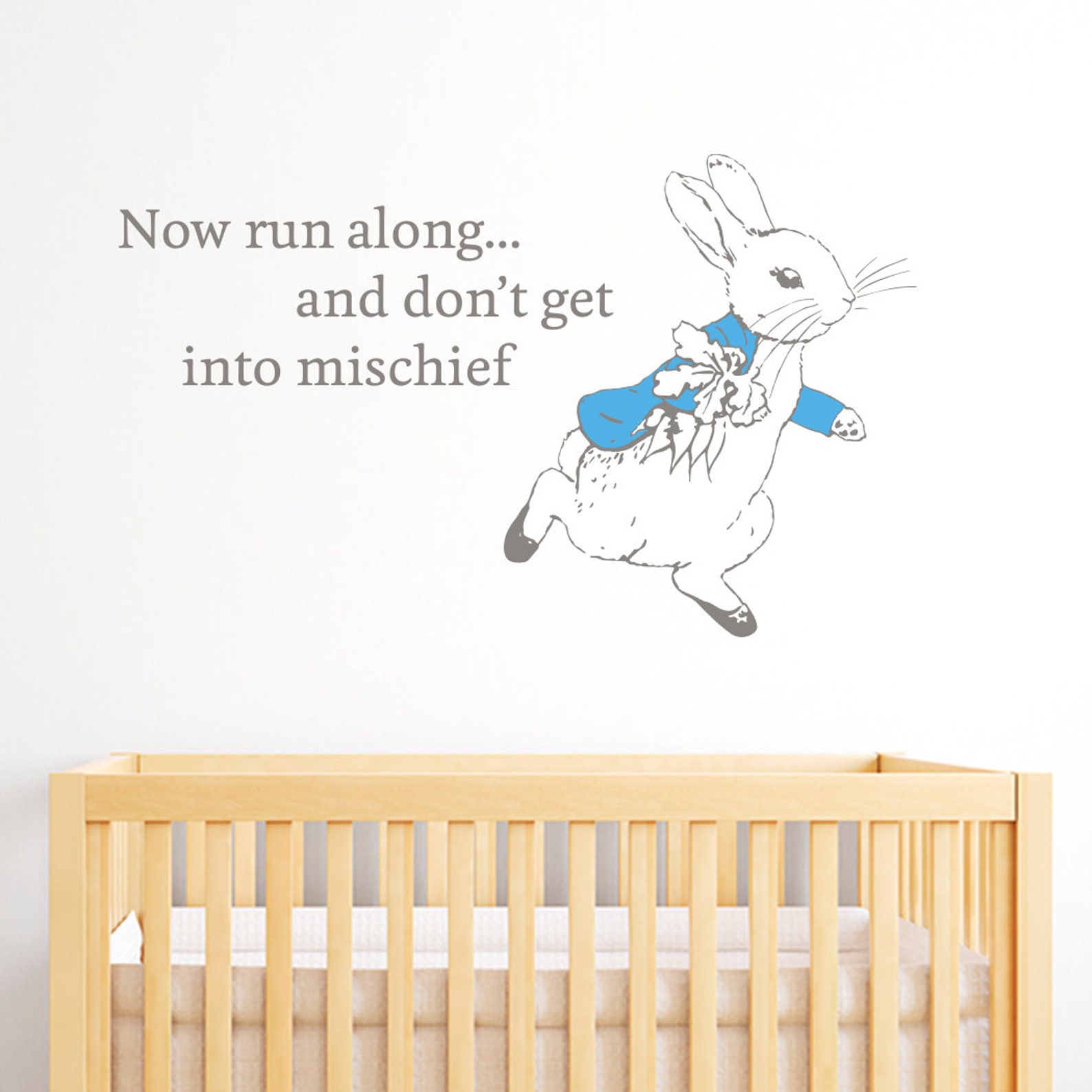 Official Peter Rabbit Run Along Wall Sticker Mural PB025 - Etsy Australia