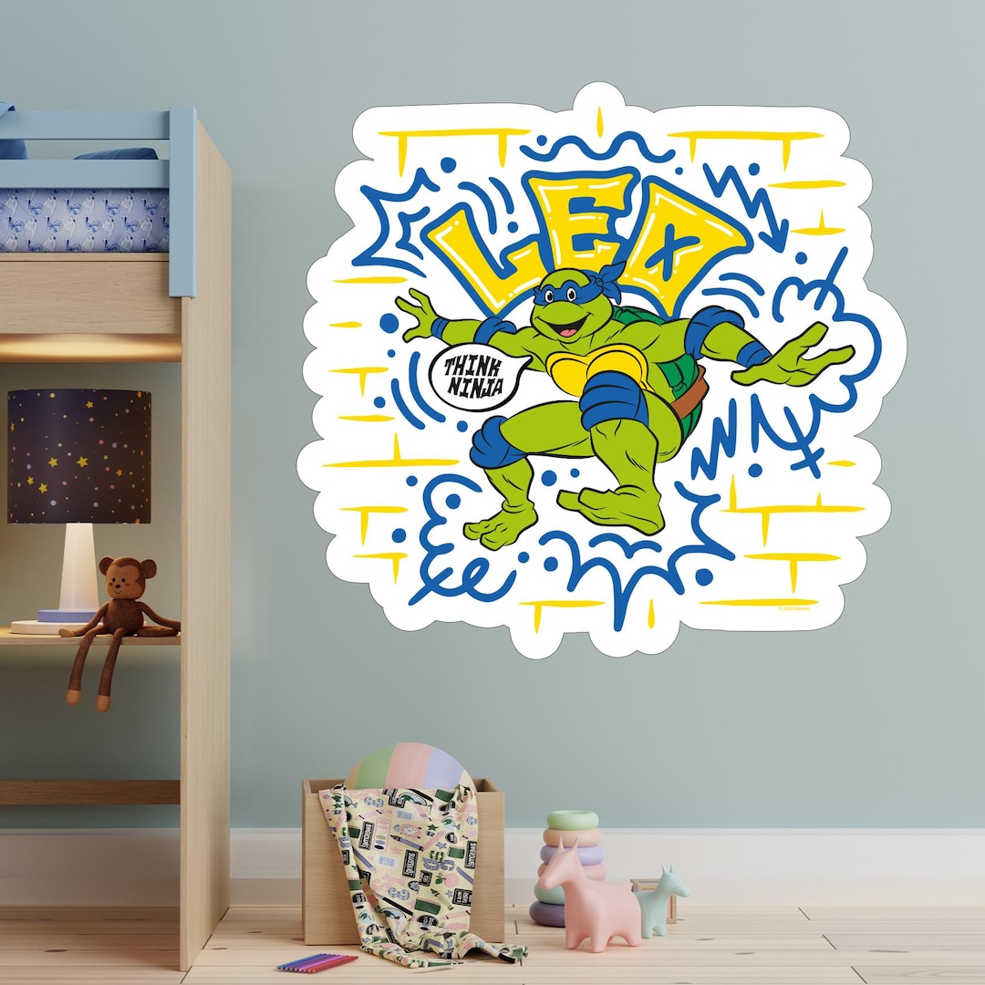 Teenage Mutant Ninja Turtles Wall Sticker - Leo Graffiti Decal TMNT Art ...