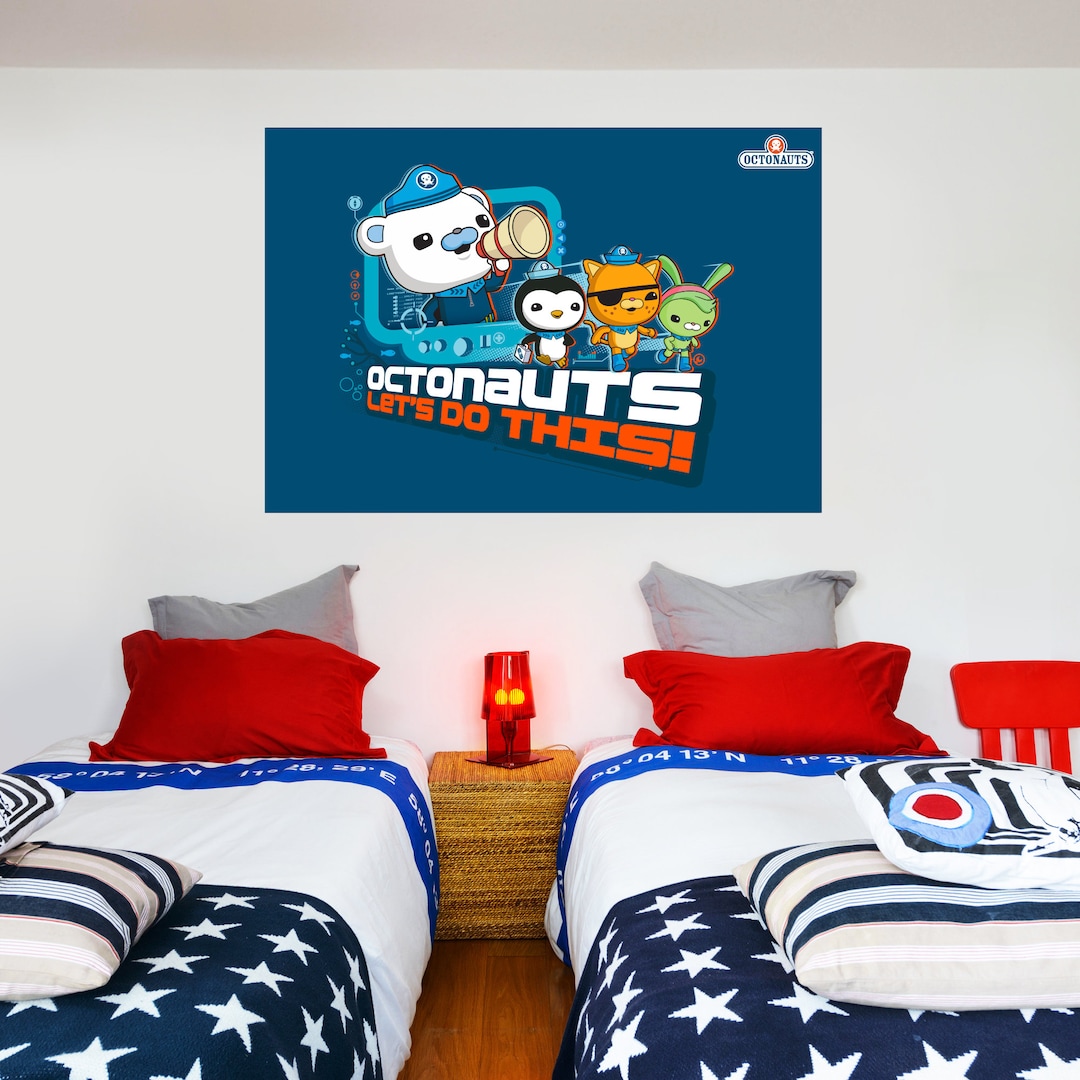 Official Octonauts 4 Characters Wall Sticker Mural - Vinyl Decal OCT011 ...