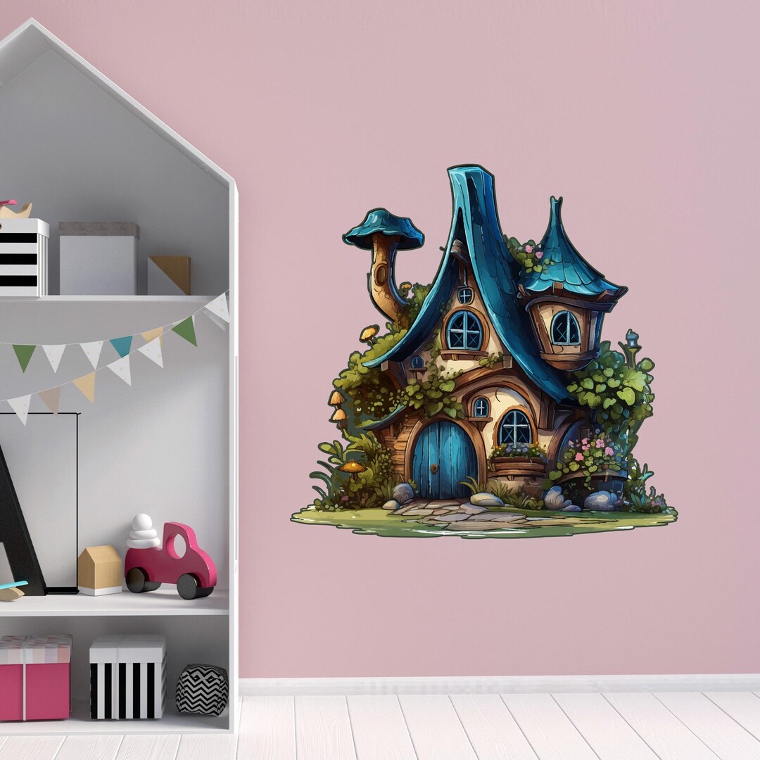 Fairy Wall Sticker - Cottage Decal Wall Art - Etsy