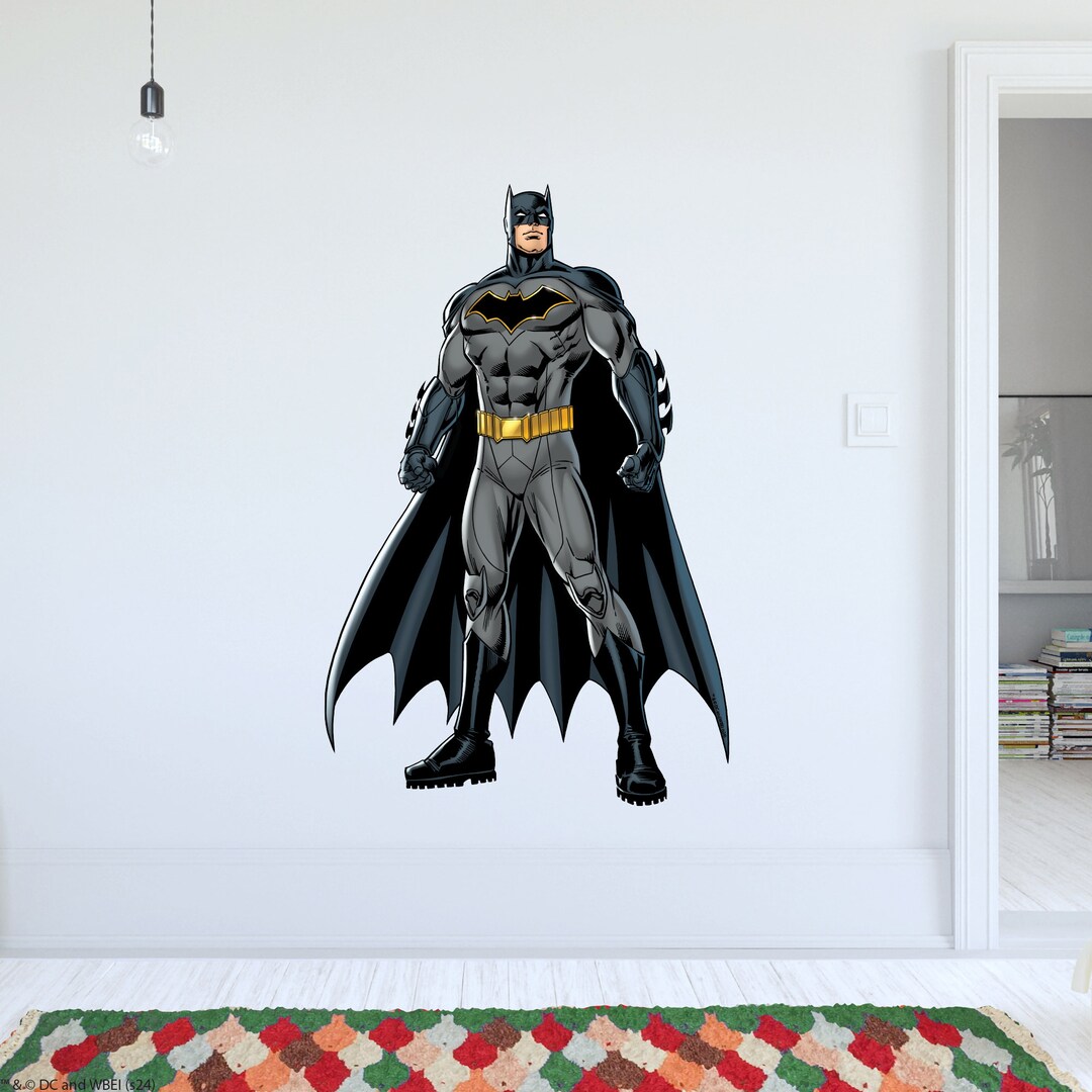 Batman™ Wall Sticker Batman Stood up Wall Decal DC Superhero Art - Etsy