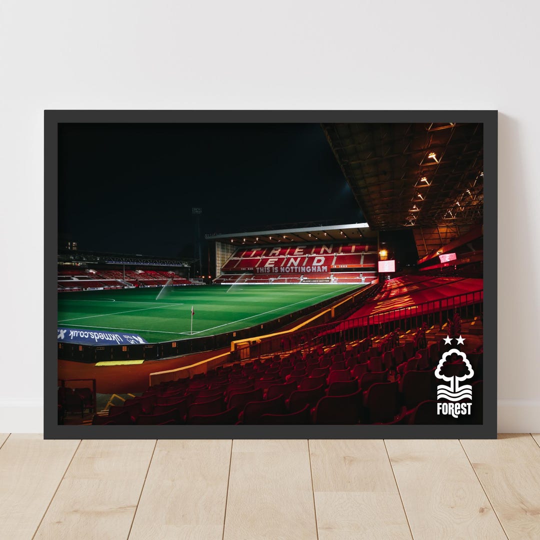 Nottingham Forest FC Print - Night Time Stadium - Etsy