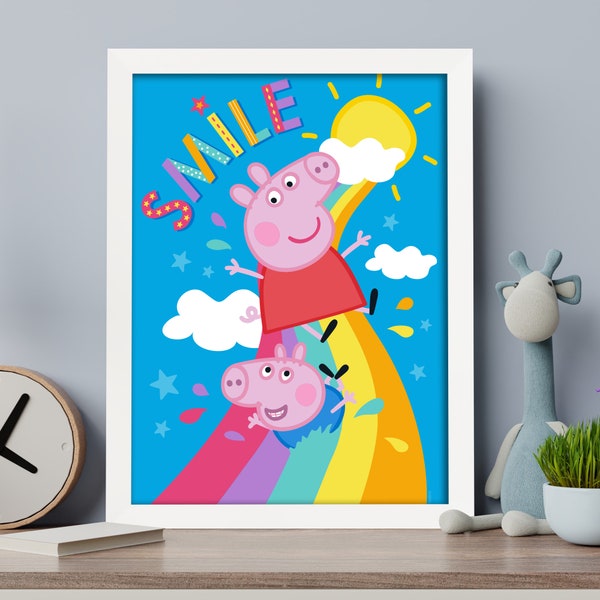 Peppa Pig Posters - Etsy UK