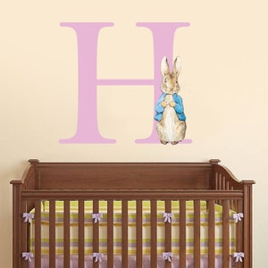 Peter Rabbit Letter & Name Wall Sticker - Officially Licensed Artwork ...